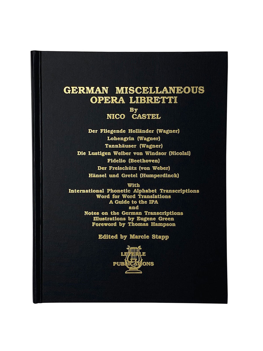 German Miscellaneous Opera Libretti – Leyerle Publications